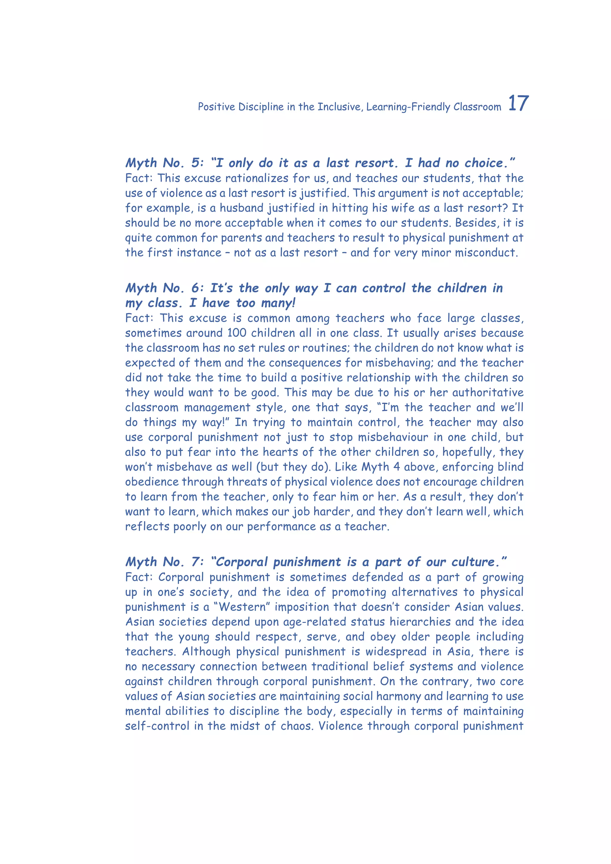 Positive discipline guide for teachers | PDF