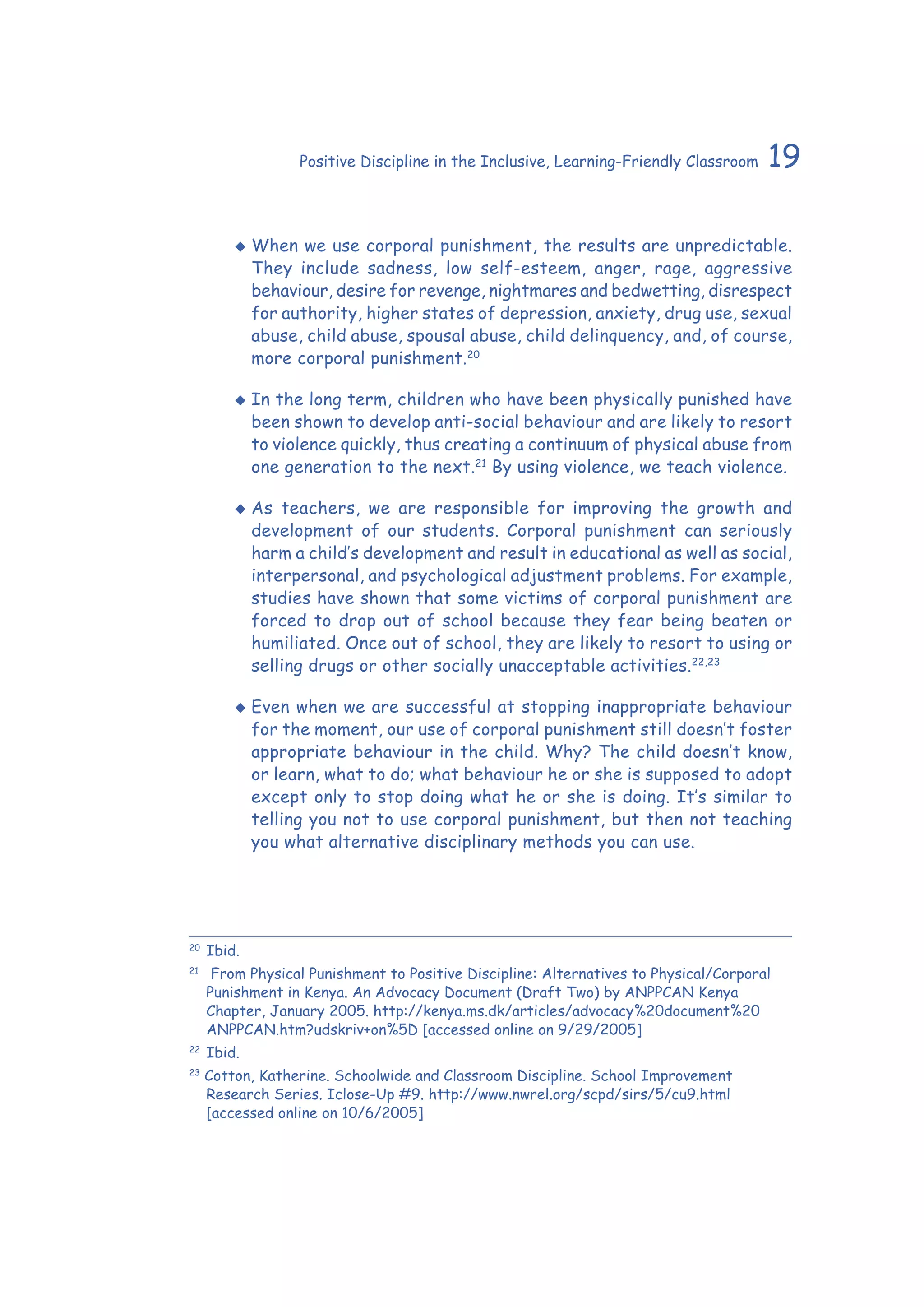 Positive discipline guide for teachers | PDF