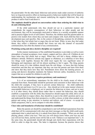 Positive discipline and positive parenting | PDF