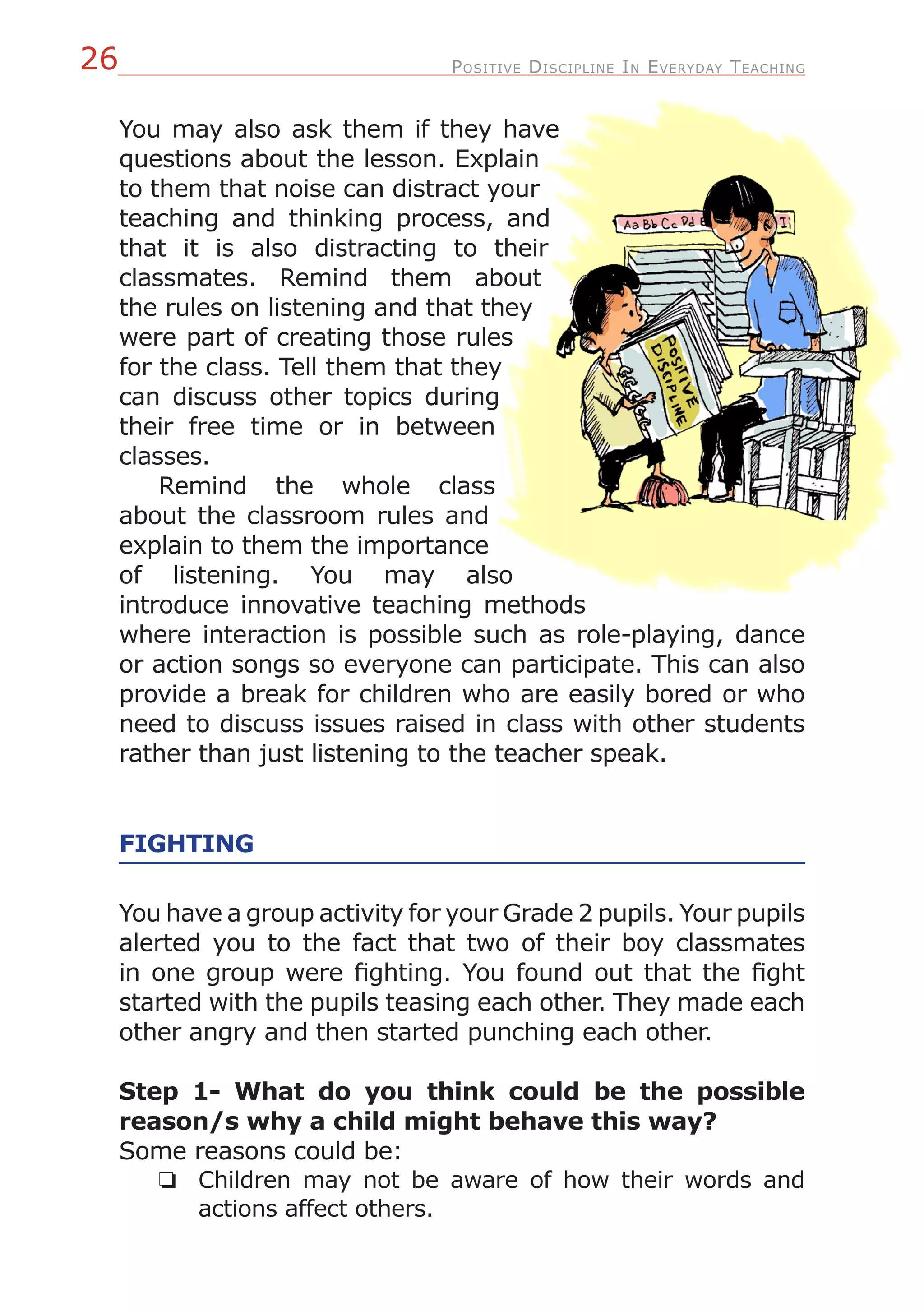 Positive discipline in everyday teaching a primer for filipino teachers ...
