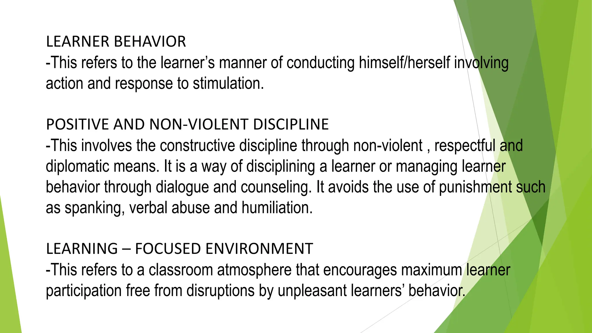 POSITIVE DISCIPLINE INSIDE THE CLASSROOM.pptx