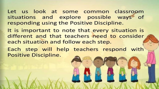 POSITIVE DISCIPLINE INSIDE THE CLASSROOM.pptx | Parenting | Family and ...