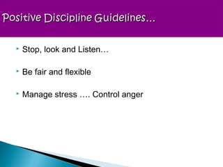 Positive Approach to Child Discipline and the School | PPT