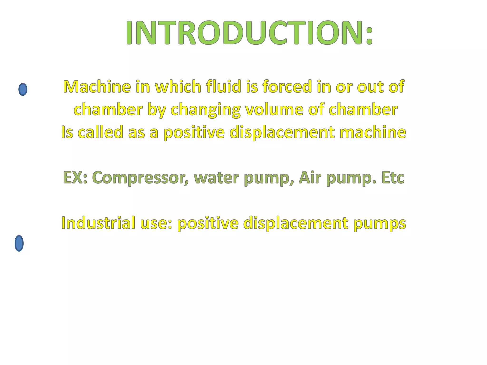 Positive displacement machines | PPT
