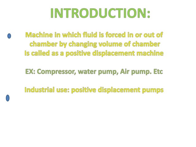 Positive displacement machines | PPT
