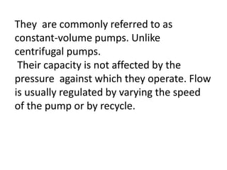 Positive displacement machines | PPTX