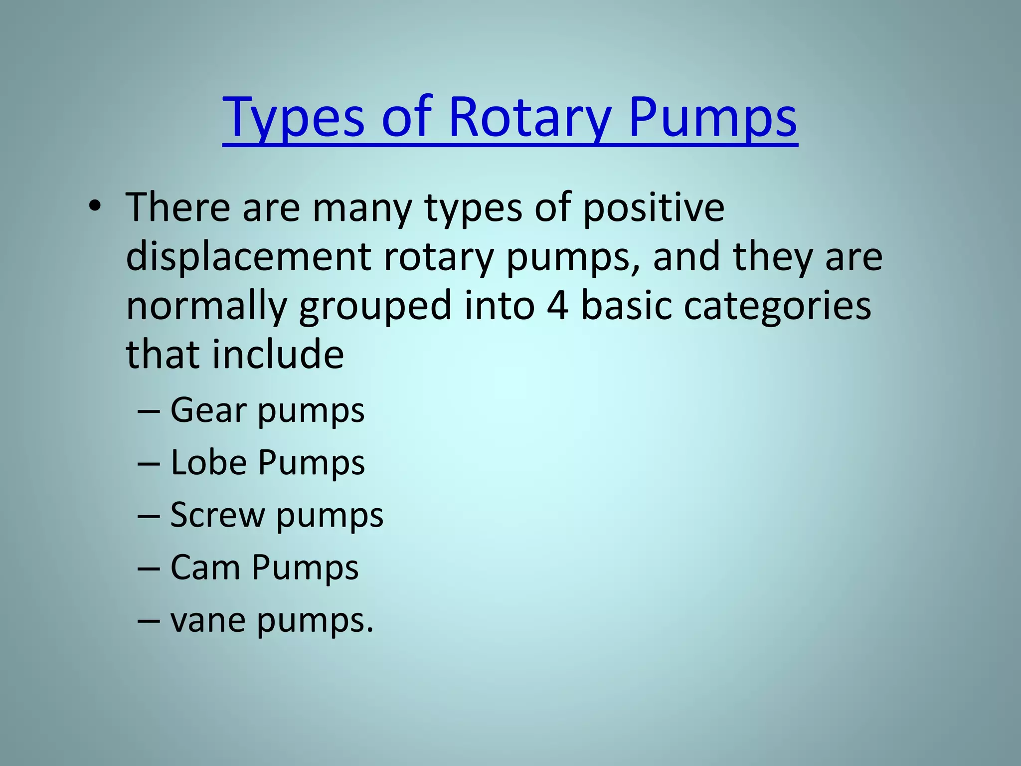 Positive Displacement Pumps | PDF