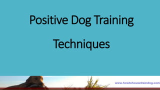 Positive dog training techniques | PPTX