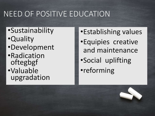 Positive education TEACHING WHAT WHY HOW | PPT