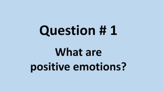 Positive emotions | PPT