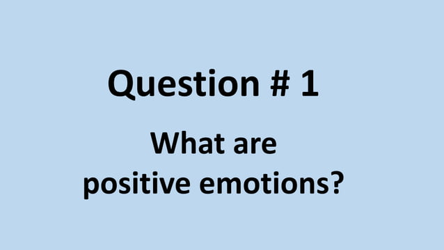 Positive emotions | PPT