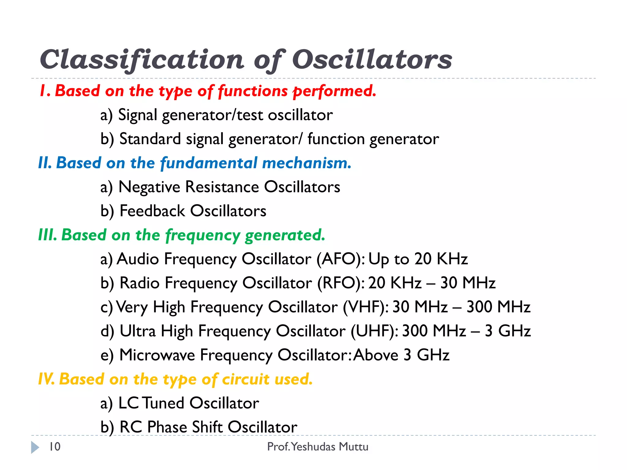 Positive feedback: Oscillators | PDF