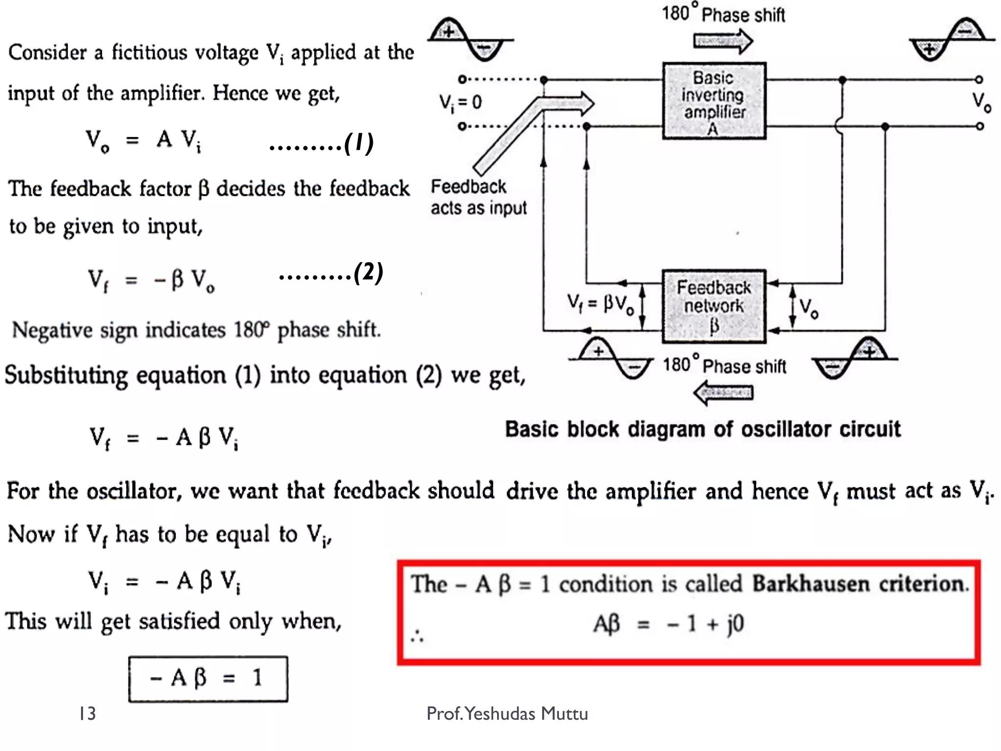Positive feedback: Oscillators | PDF