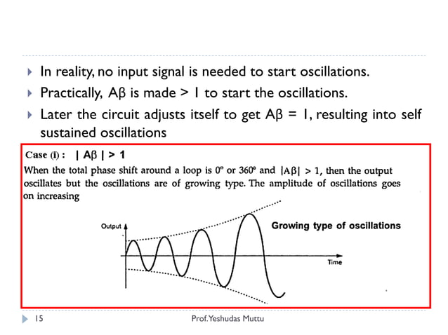 Positive feedback: Oscillators | PDF