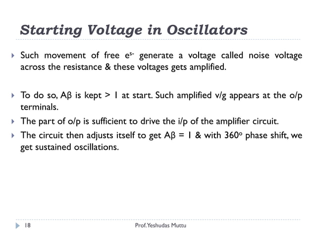 Positive feedback: Oscillators | PDF