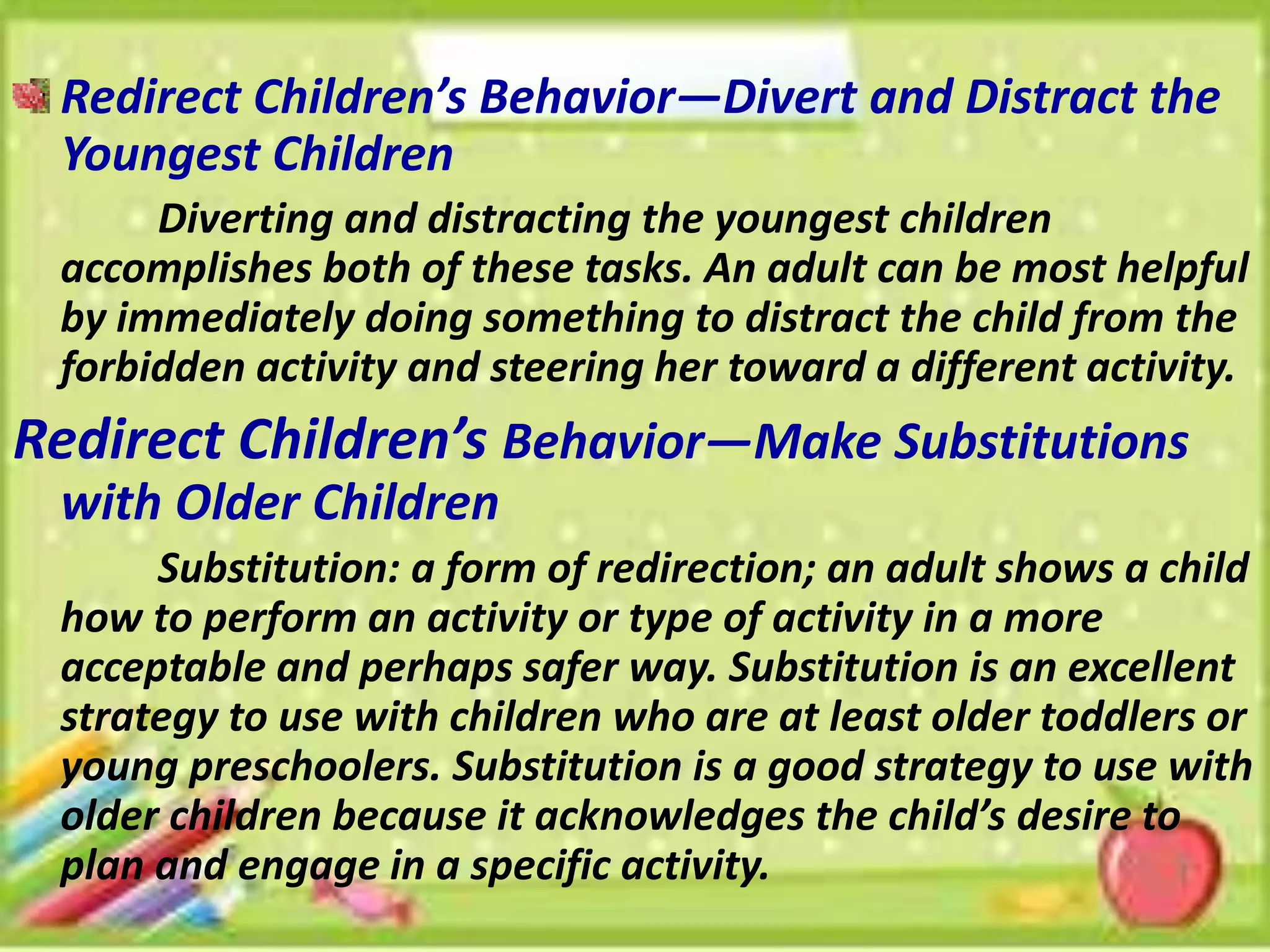 Positive guidance and discipline strategies | PPTX