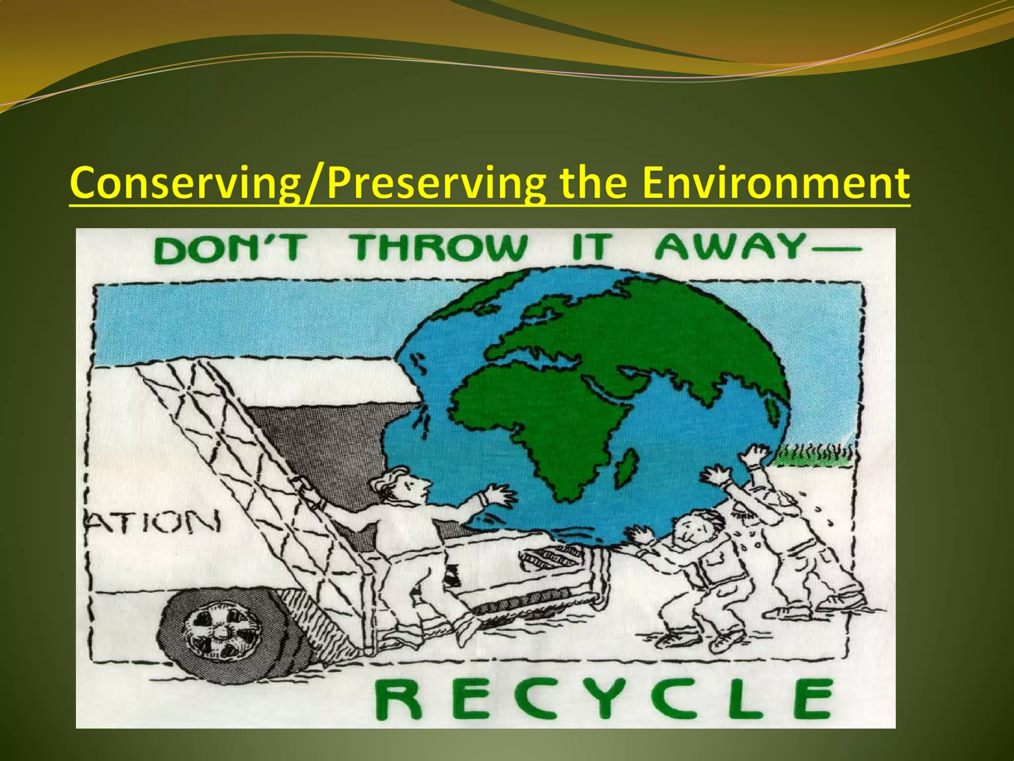Positive impact of human activities | PPT
