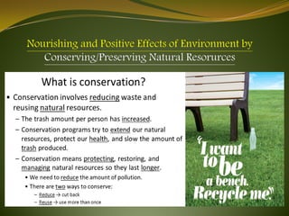 Positive impact of human activities | PDF