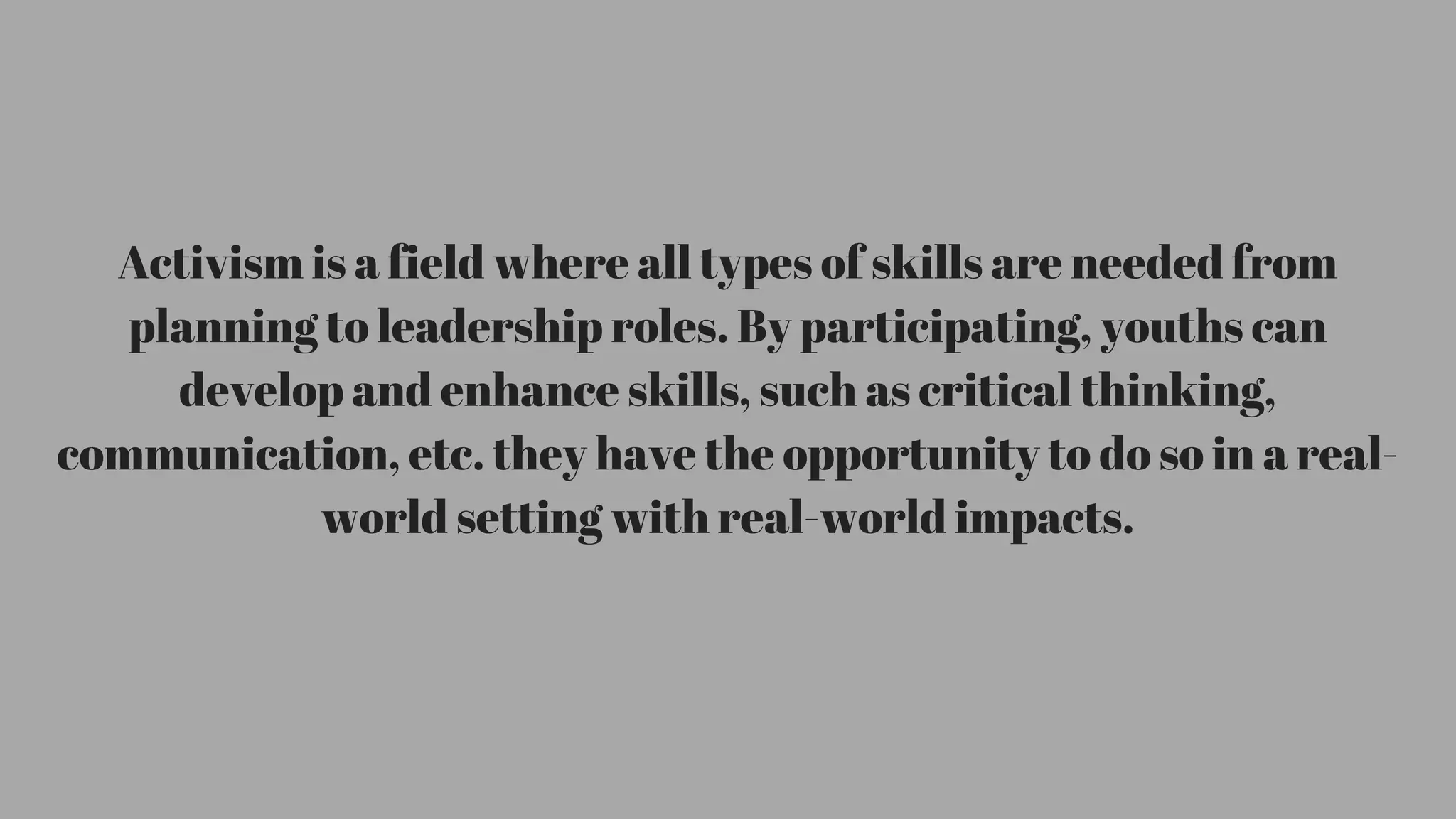 Positive Impacts of Youth Involvement in Political Activism | PDF