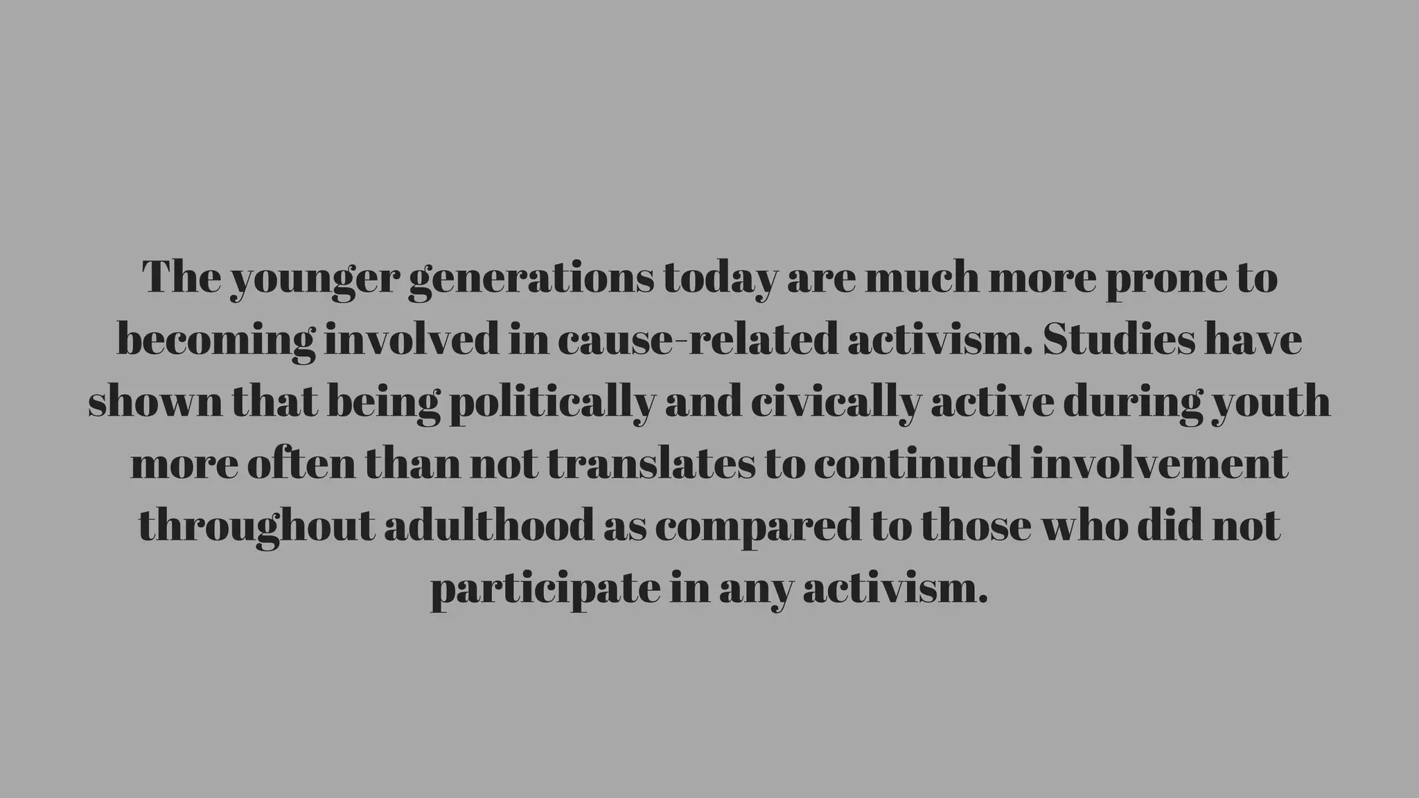 Positive Impacts of Youth Involvement in Political Activism | PDF