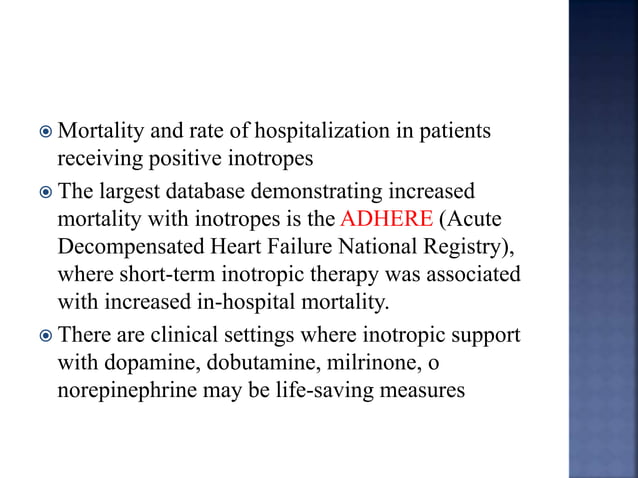 Positive inotropes | PPTX | Heart and Cardiovascular Diseases ...