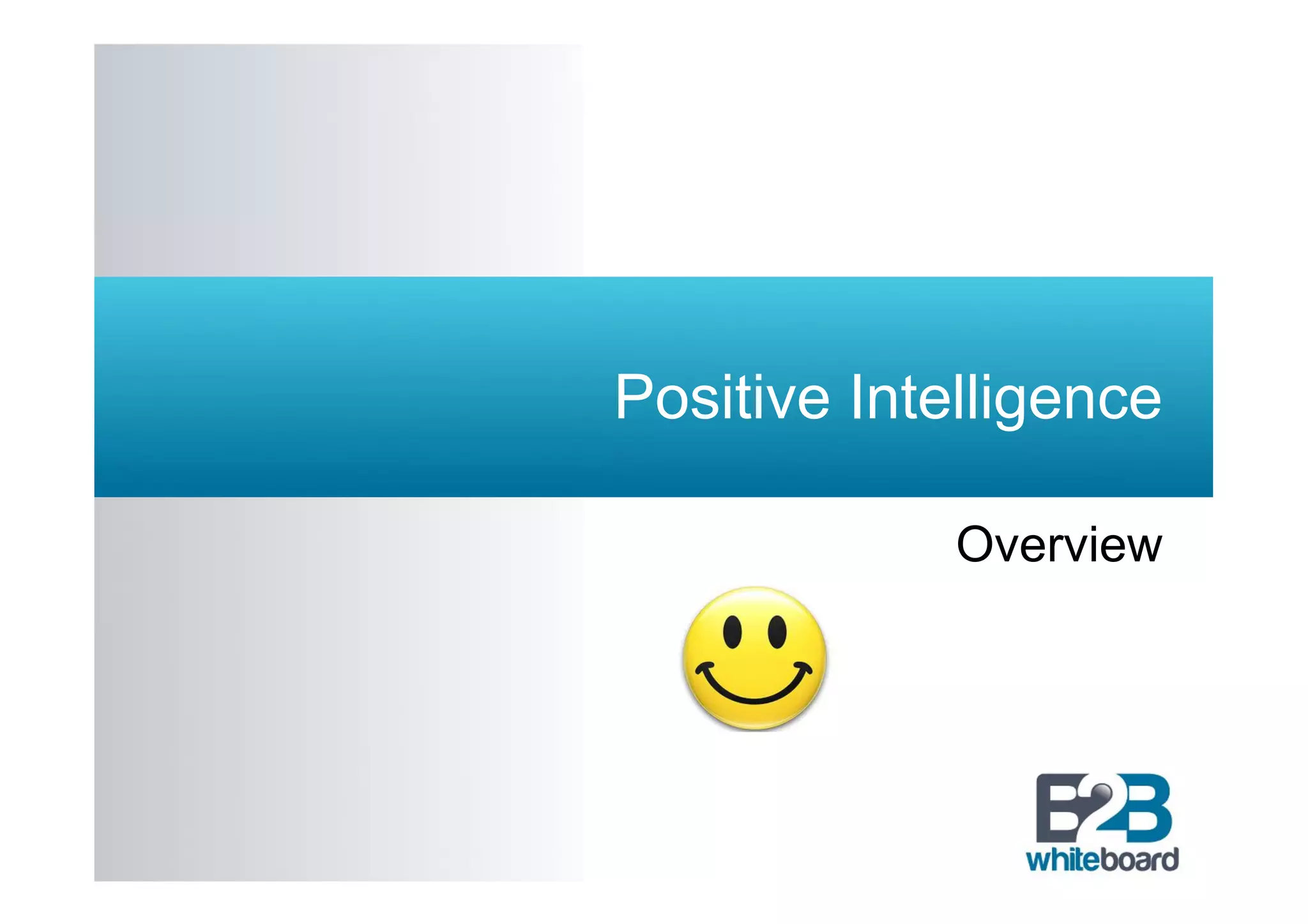 Positive intelligence | PDF