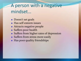 Positive mindset | PPTX