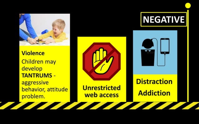 Positive & negative effects of mobile phones on kids | PPTX | Eye and ...