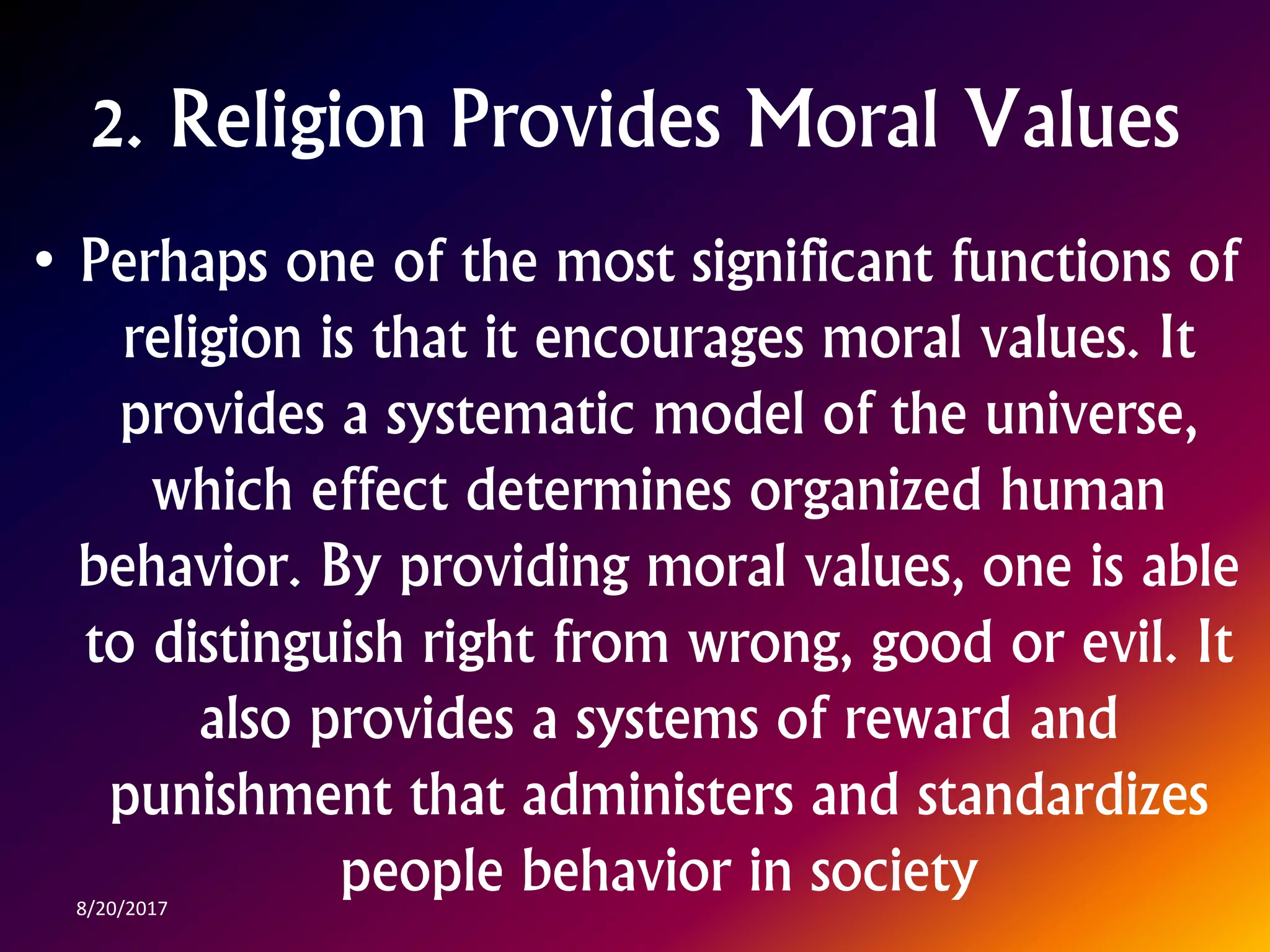 Positive & negative effects of religion | PPTX