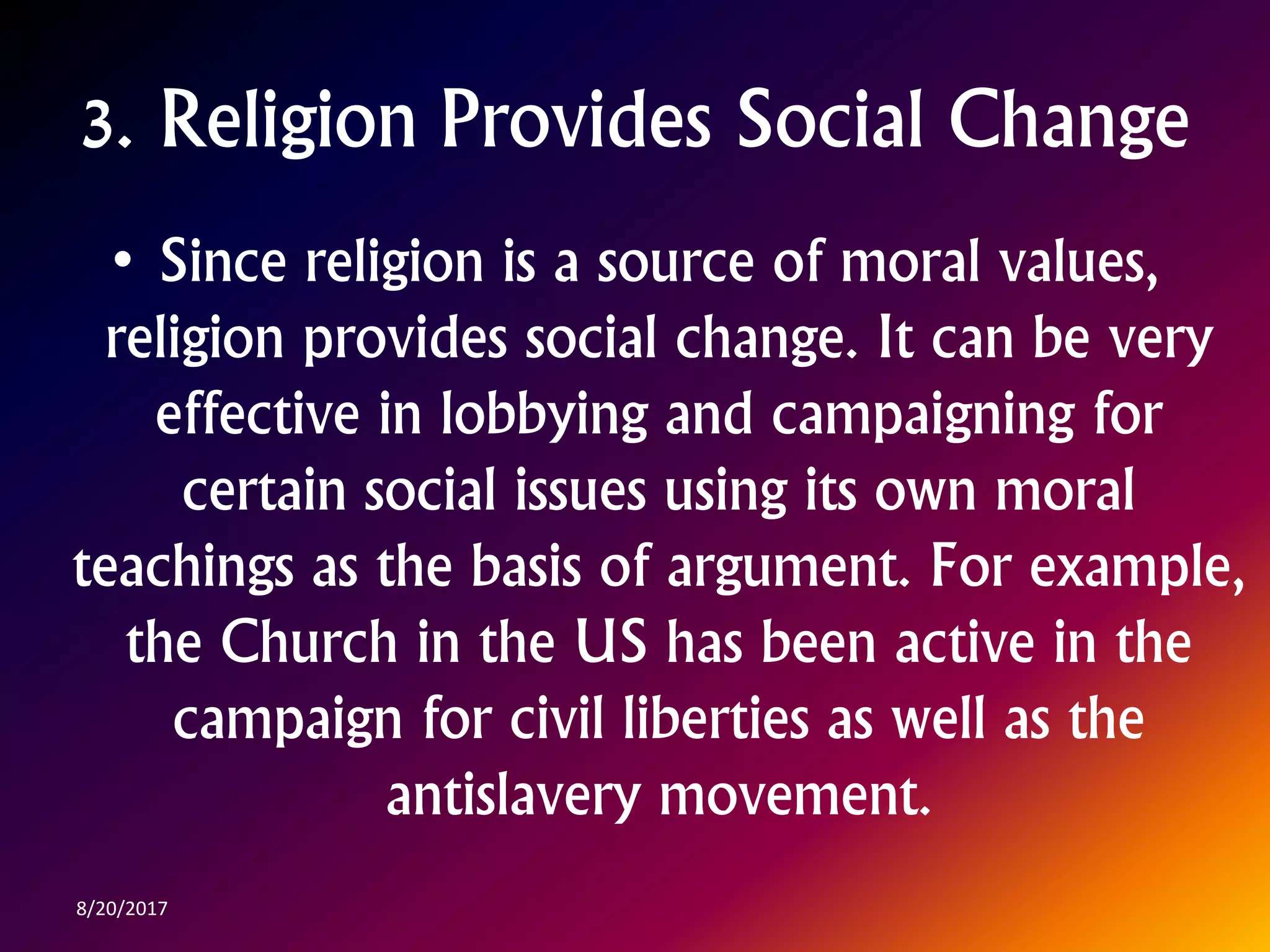 Positive & negative effects of religion | PPTX