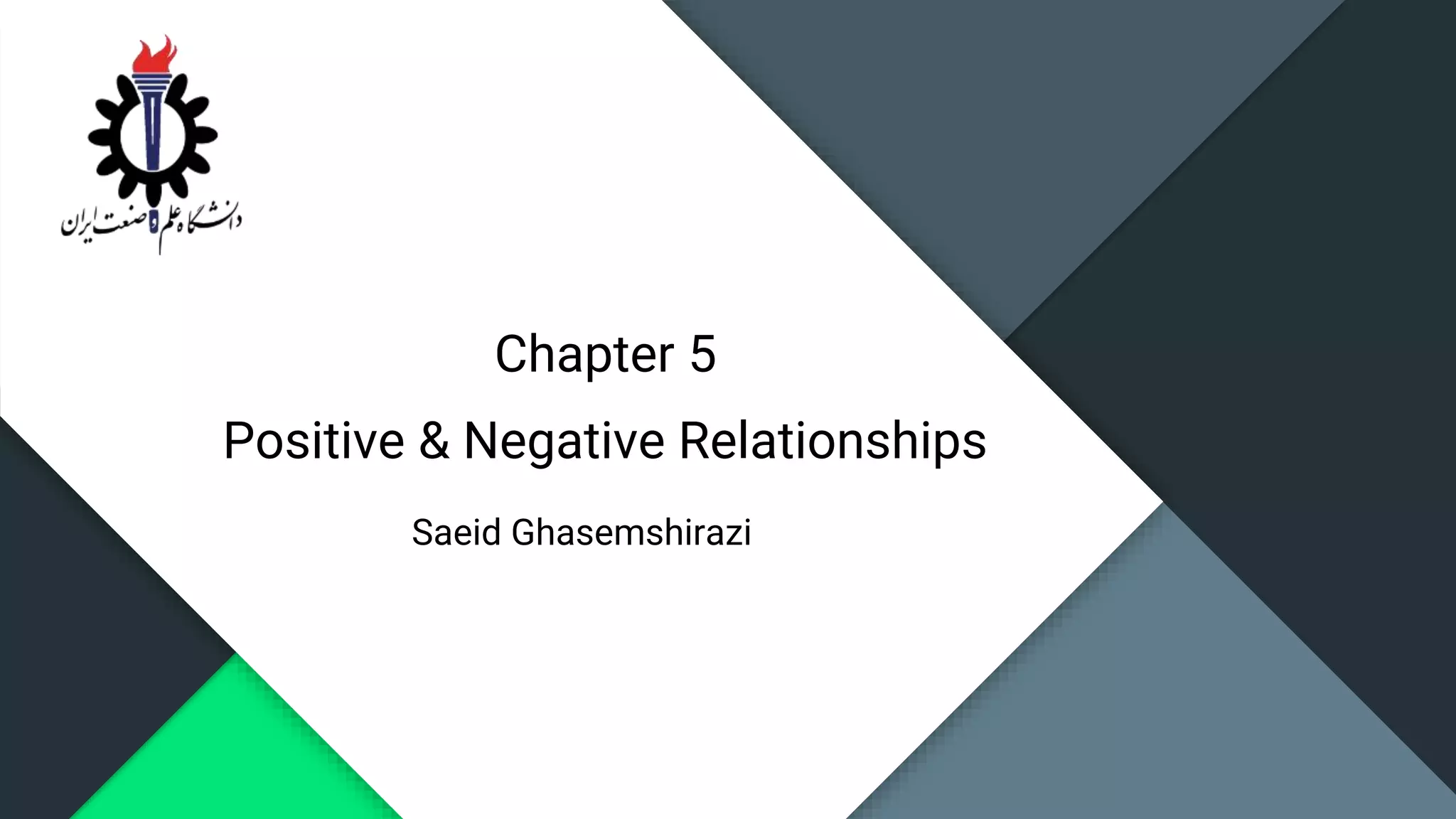 Positive and Negative Relationship | PPT