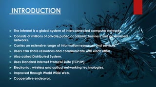 Positive & Negative Sides of Internet | PPTX