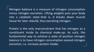 Positive nitrogen balance | PPTX | Endocrine and Metabolic Diseases ...