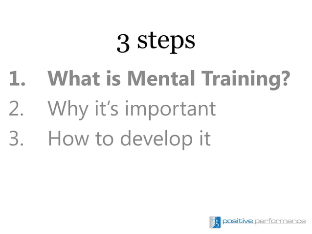 3 Steps to Developing Mental Toughness in the Next Generation | PPT