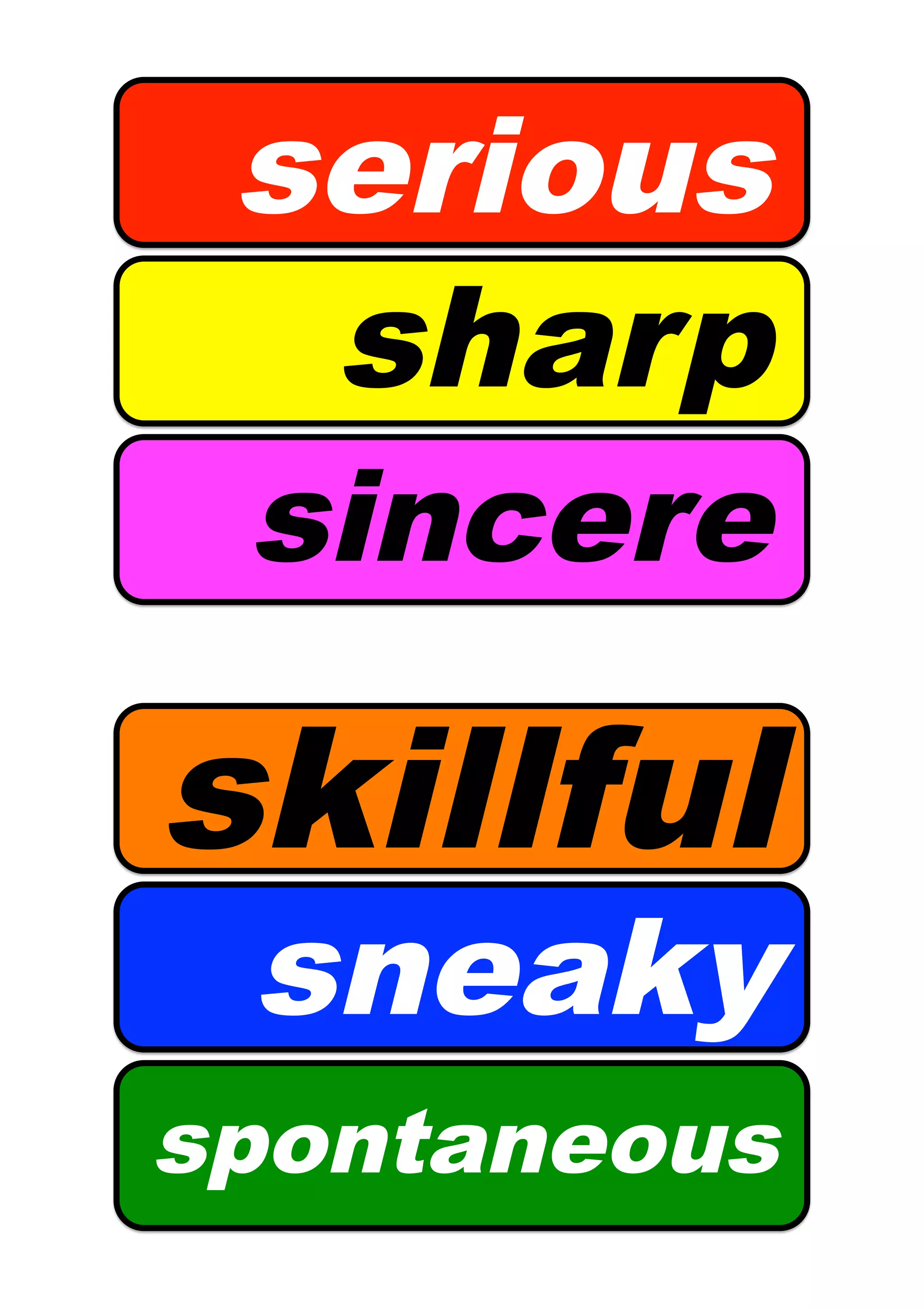 Word Wall Positive Personality Traits | PDF