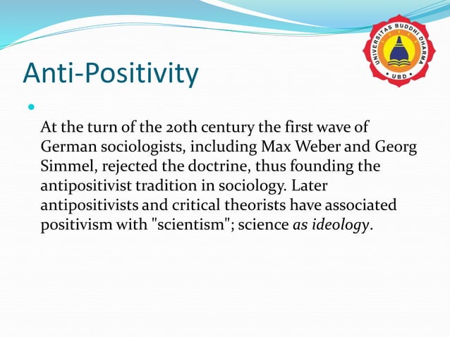 Positive Philosophy | PPT