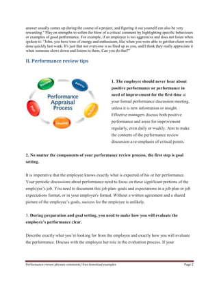 Positive phrases for performance reviews | DOCX