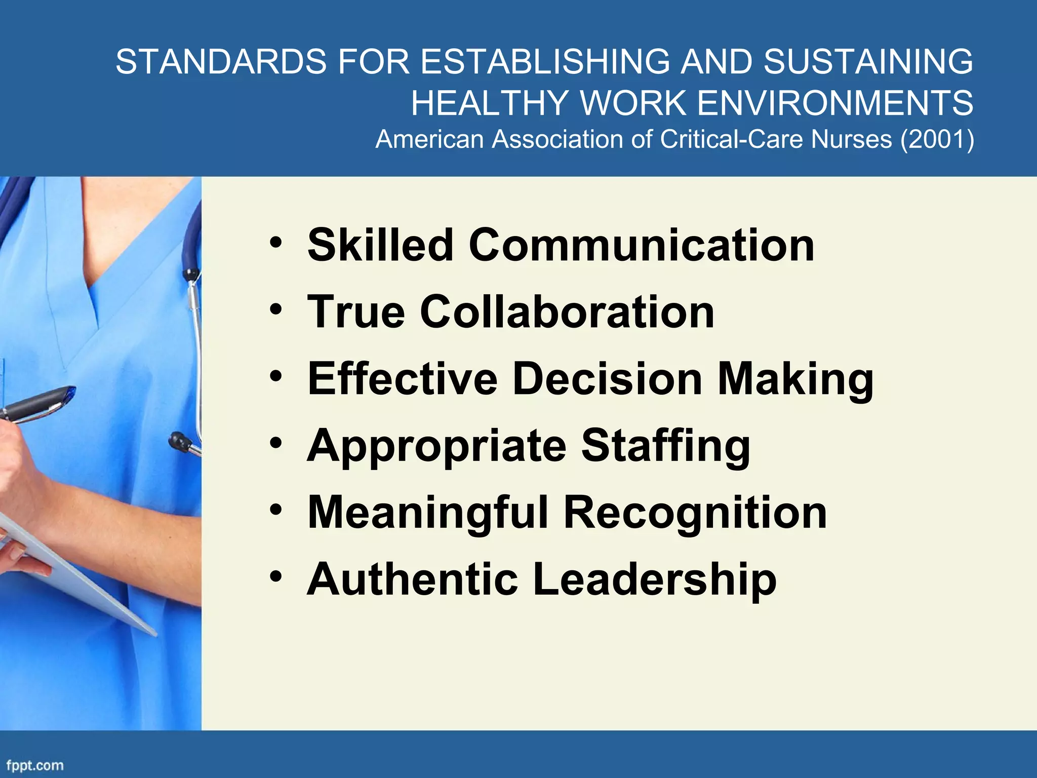 Positive Practice Environment for Nurses | PPT