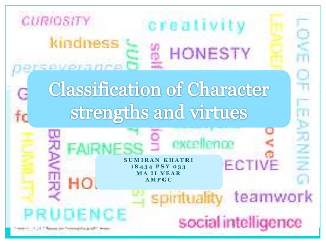 Character strength and virtues | PPTX
