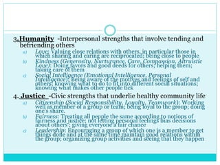 Character strength and virtues | PPTX