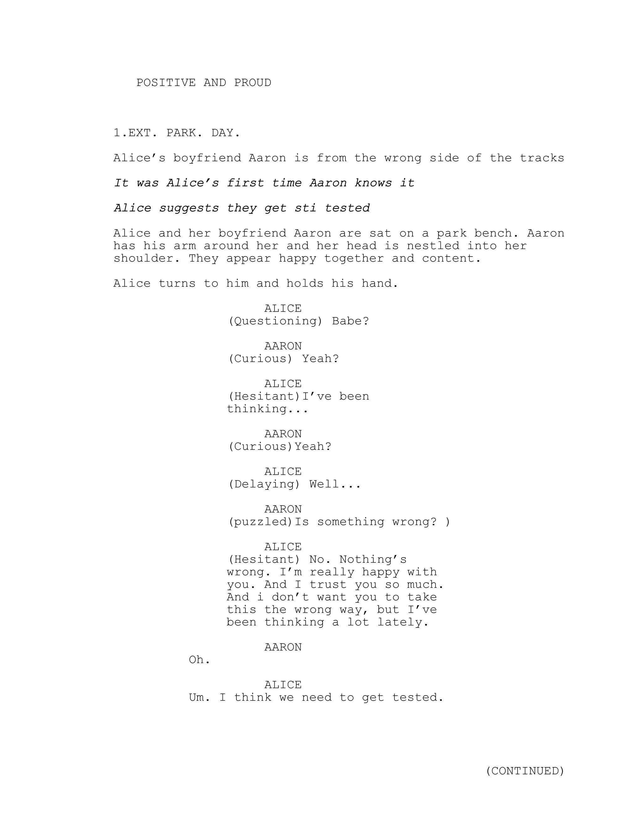 Positive proud script | PDF | Adult & Explicit Sexual Content ...