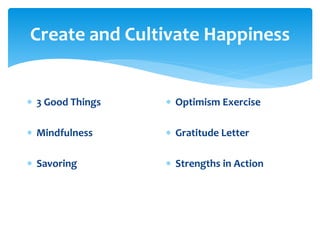 The Science of Happiness: Positive Psychology and You | PPTX