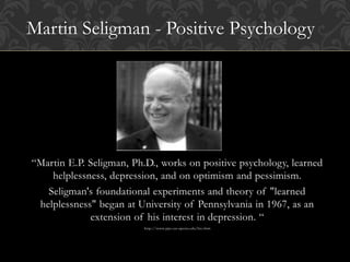 Martin Seligman Positive Psychology
