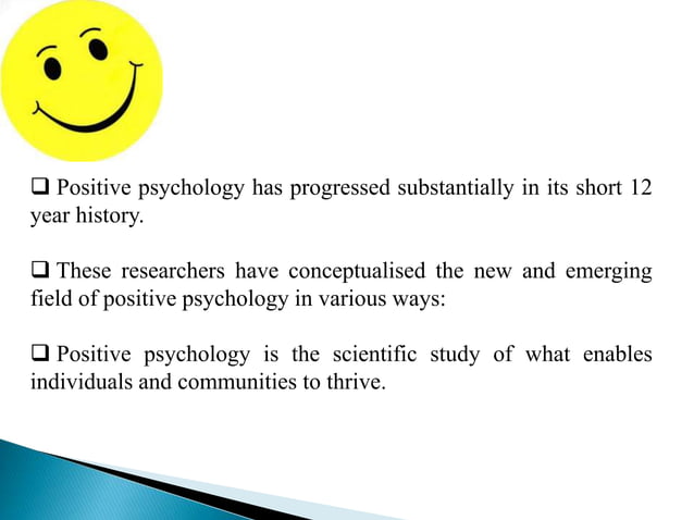 Positive psychology at glance | PPTX