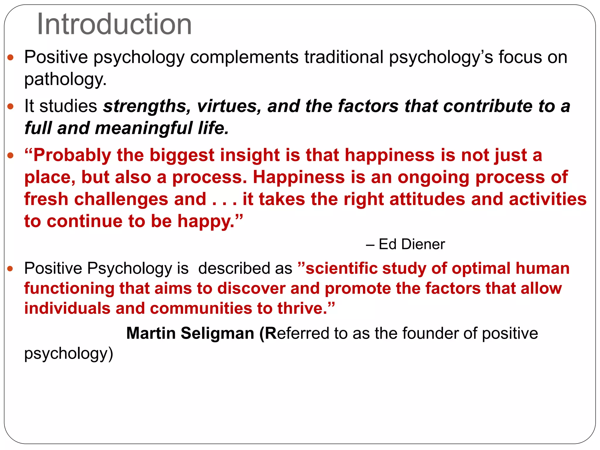 Positive psychology new | PPTX