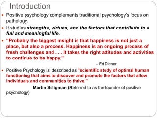 Positive psychology new | PPTX