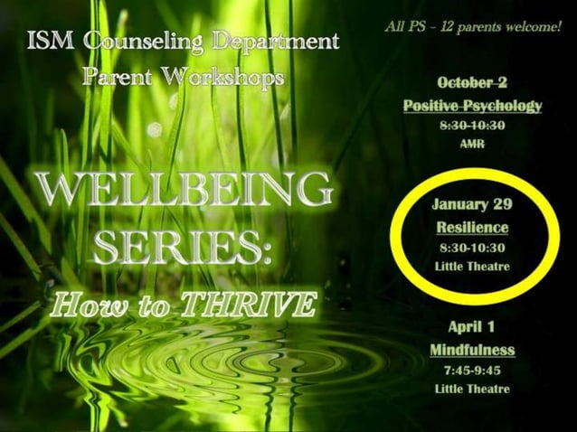 Resilience Parent Workshop | PPTX | Mental Health | Diseases and Conditions