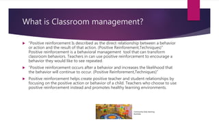 Positive reinforcement in the classroom | PPTX | Parenting | Family and ...