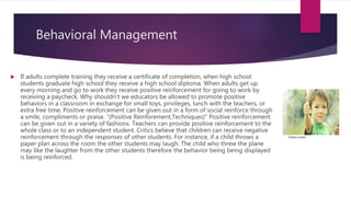 Positive reinforcement in the classroom | PPTX | Parenting | Family and ...