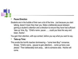 Positive relationships and behaviour management | PPT